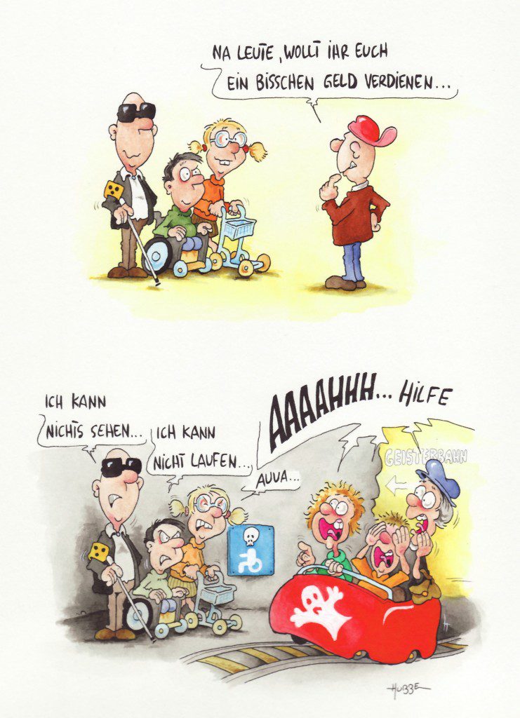 Behinderte Cartoons 26 | HUBBE Cartoons