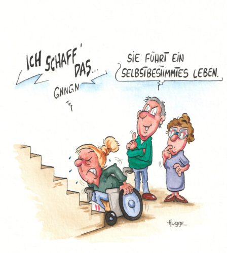 Behinderte Cartoons | HUBBE Cartoons