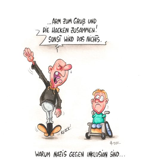 Behinderte Cartoons | HUBBE Cartoons